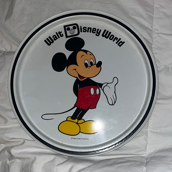 Disney | Kitchen | Walt Disney Disneyland Mickey Mouse Metal Serving ...